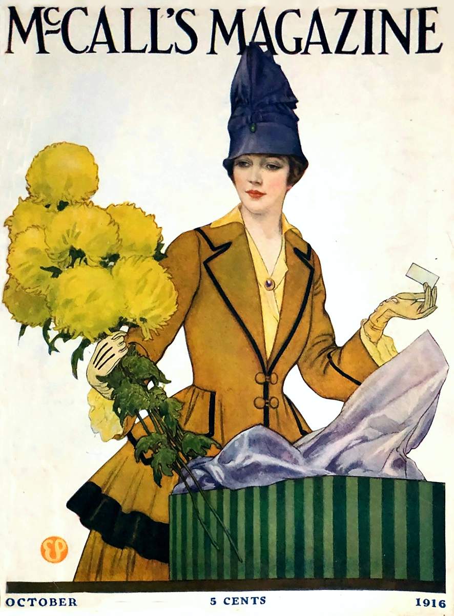Solve McCall's Magazine, Oct 1916, cover by E. P. jigsaw puzzle online ...