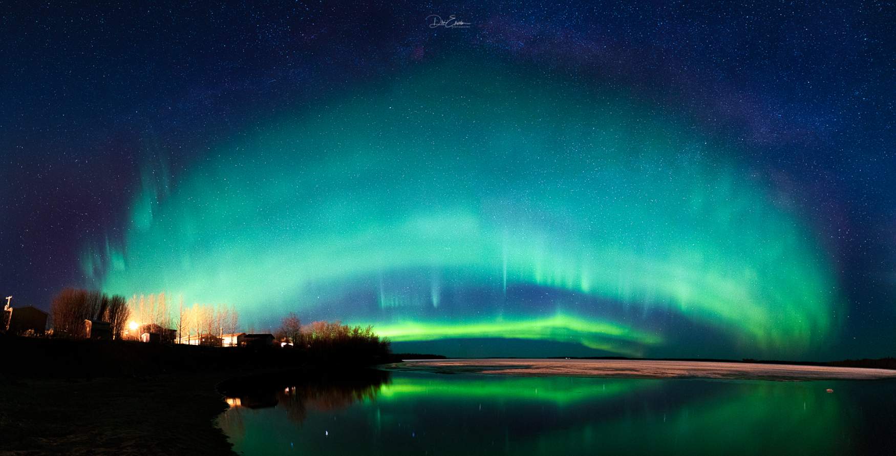 Solve Spring is coming! A Panoramic photo of the northern lights ...