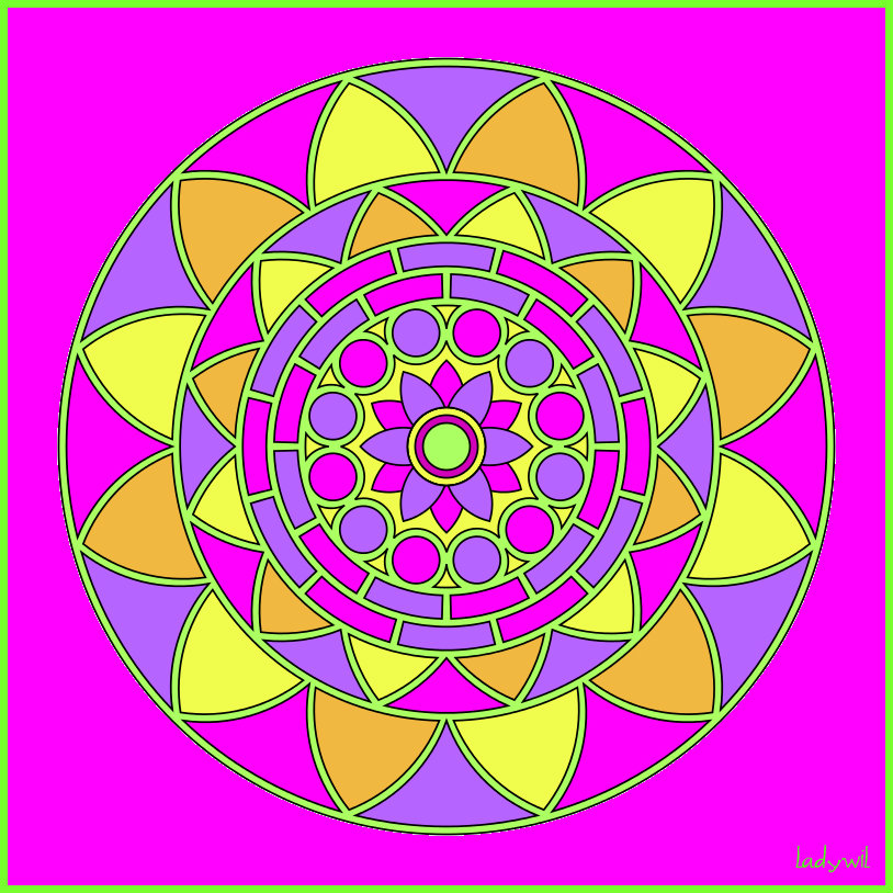 Solve mandala jigsaw puzzle online with 100 pieces