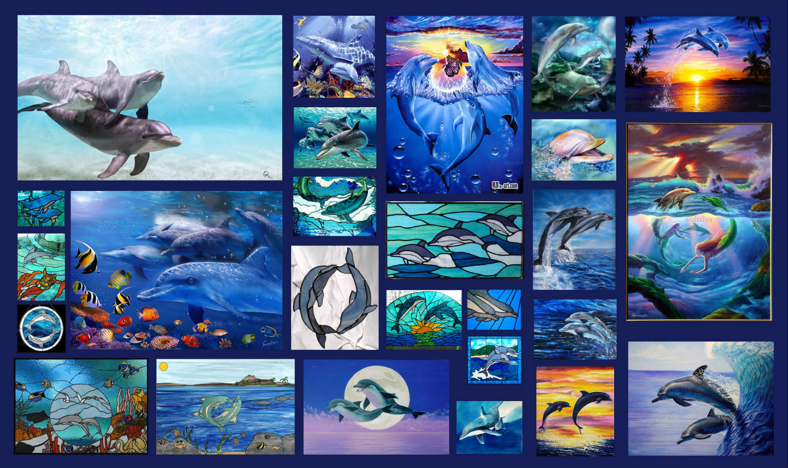 Solve Dolphin dreams jigsaw puzzle online with 198 pieces