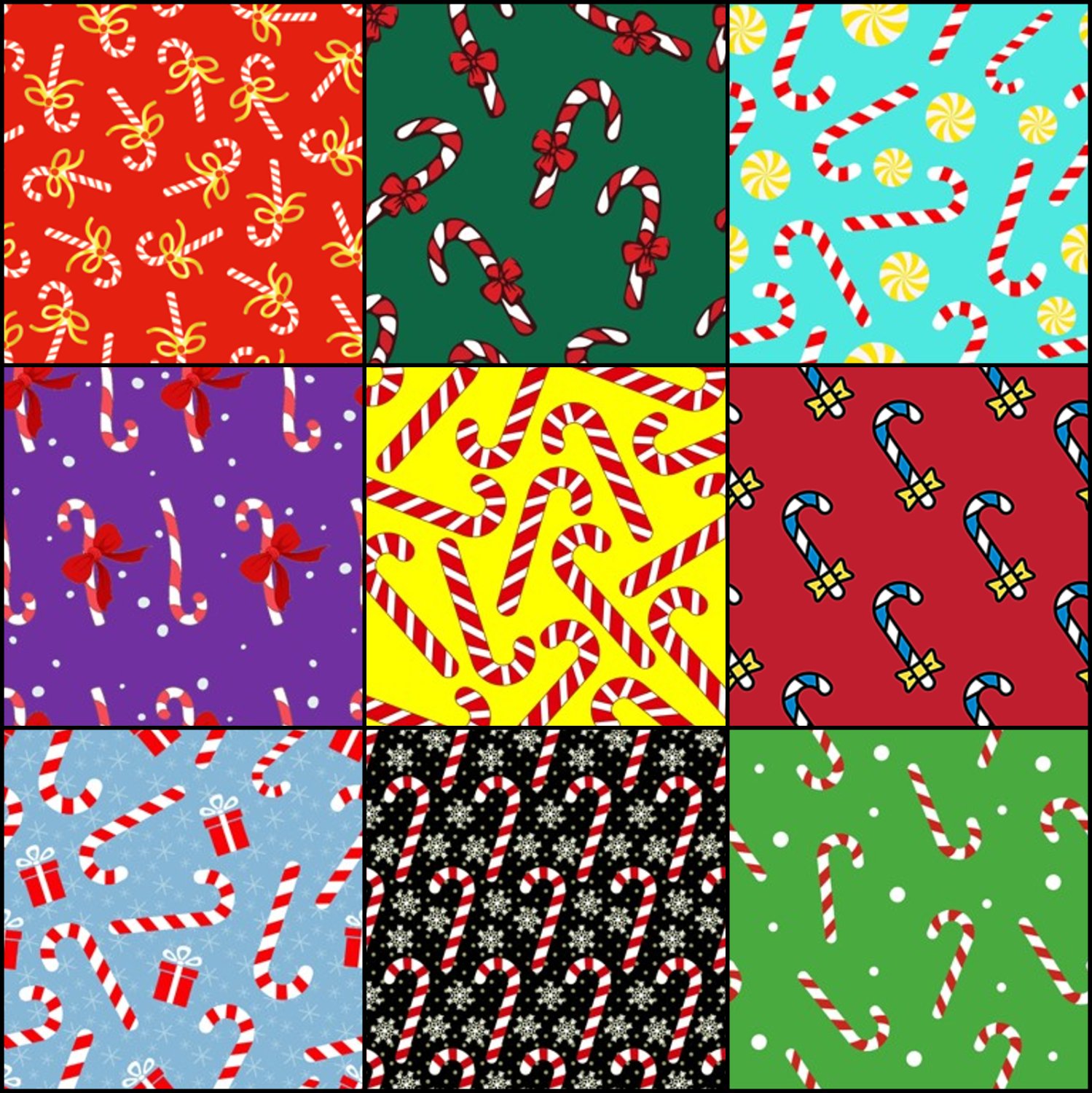 Solve Candy cane patterns 1 jigsaw puzzle online with 81 pieces