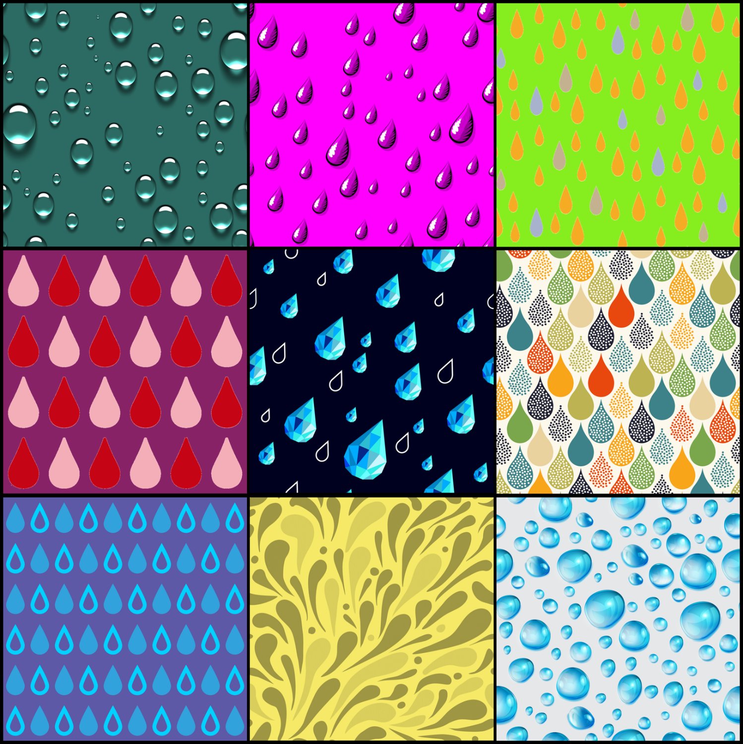 Solve Drop patterns 3 jigsaw puzzle online with 225 pieces