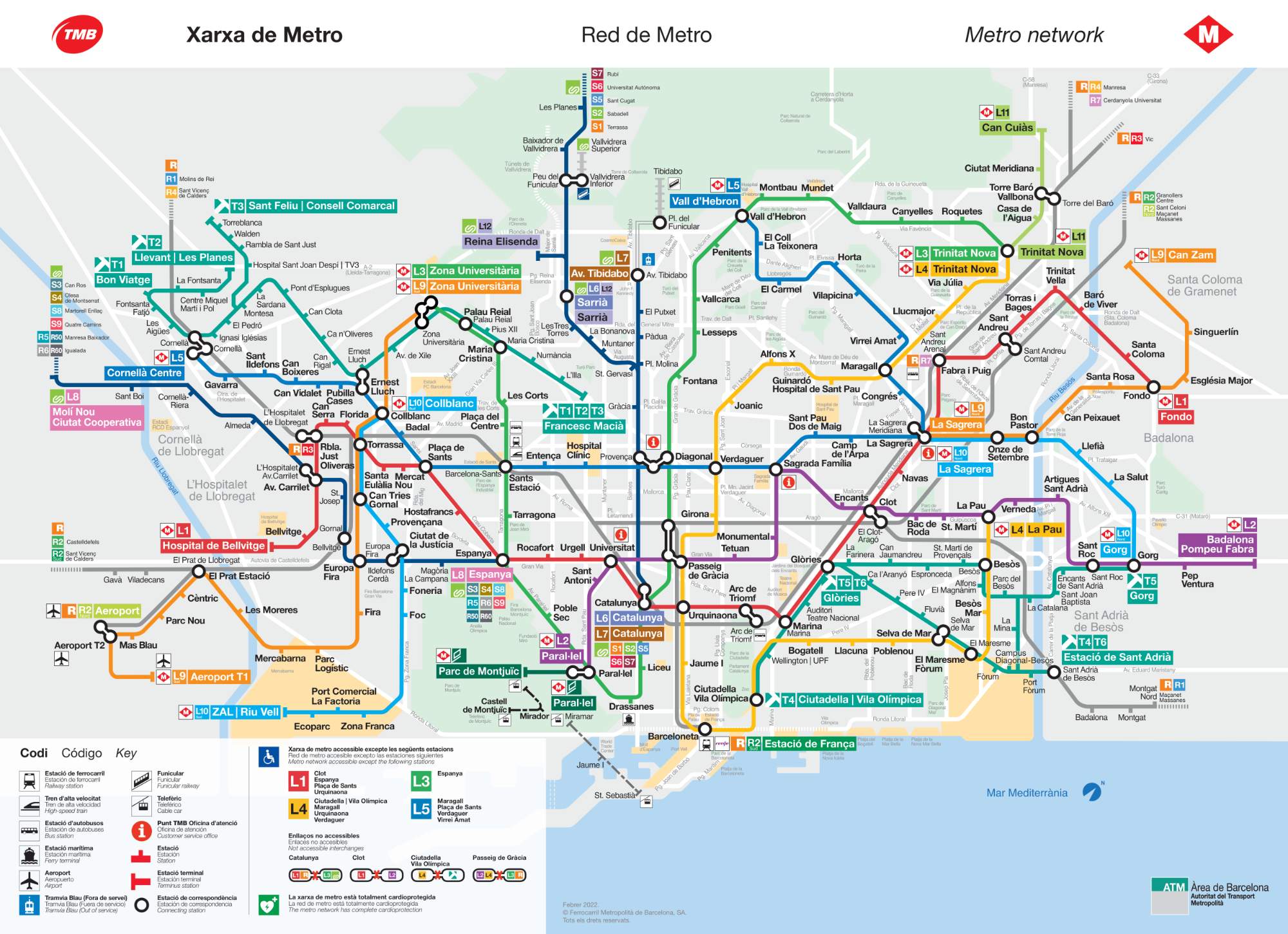 Solve Barcelona Metro Map jigsaw puzzle online with 588 pieces