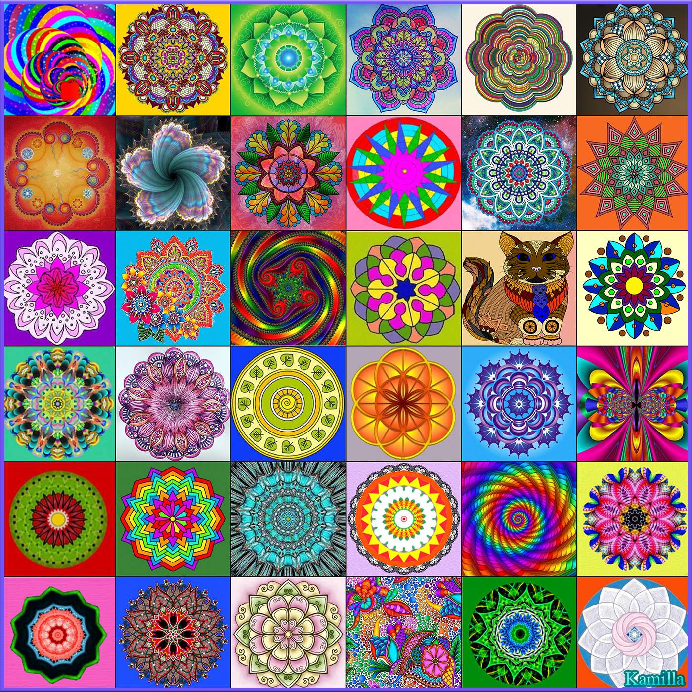 Solve Mandalas jigsaw puzzle online with 256 pieces
