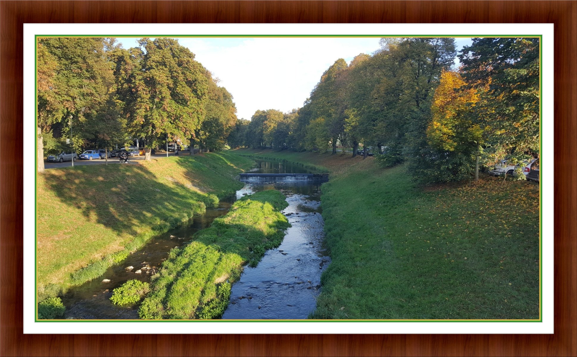Solve Zlín řeka Dřevnice Zlín River Drevnice Jigsaw Puzzle Online