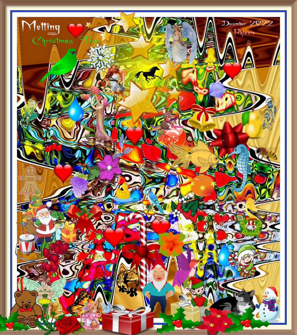 Solve Melting Christmas Tree jigsaw puzzle online with 99 pieces