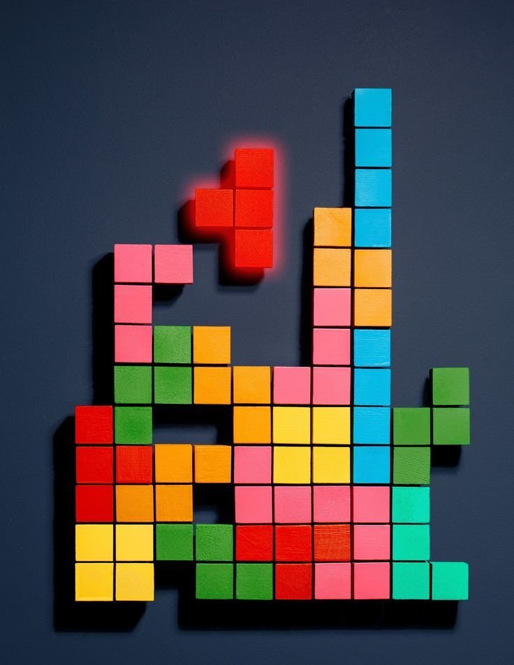 Solve Tetris jigsaw puzzle online with 80 pieces