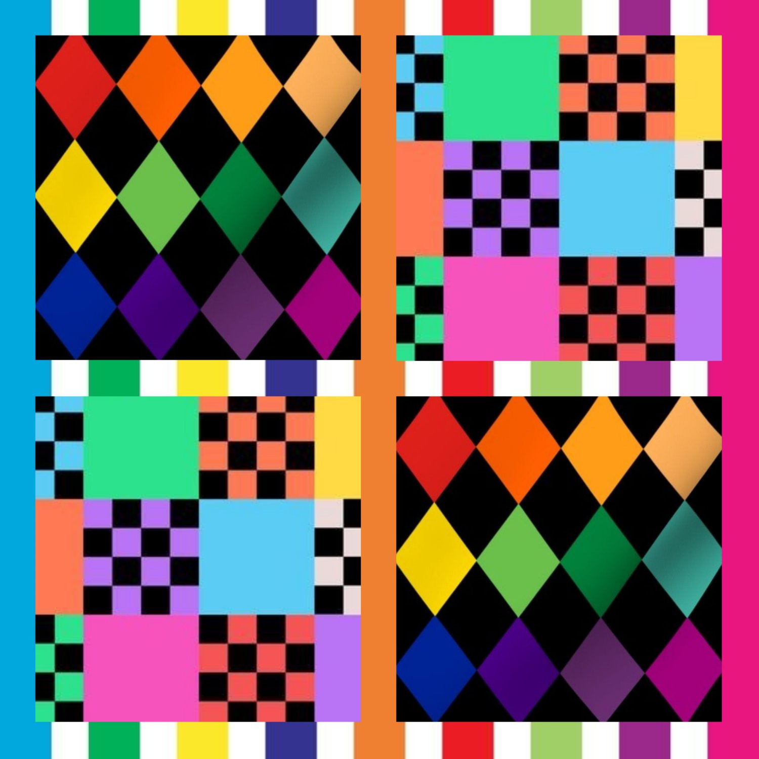 Solve Funky Flips jigsaw puzzle online with 81 pieces