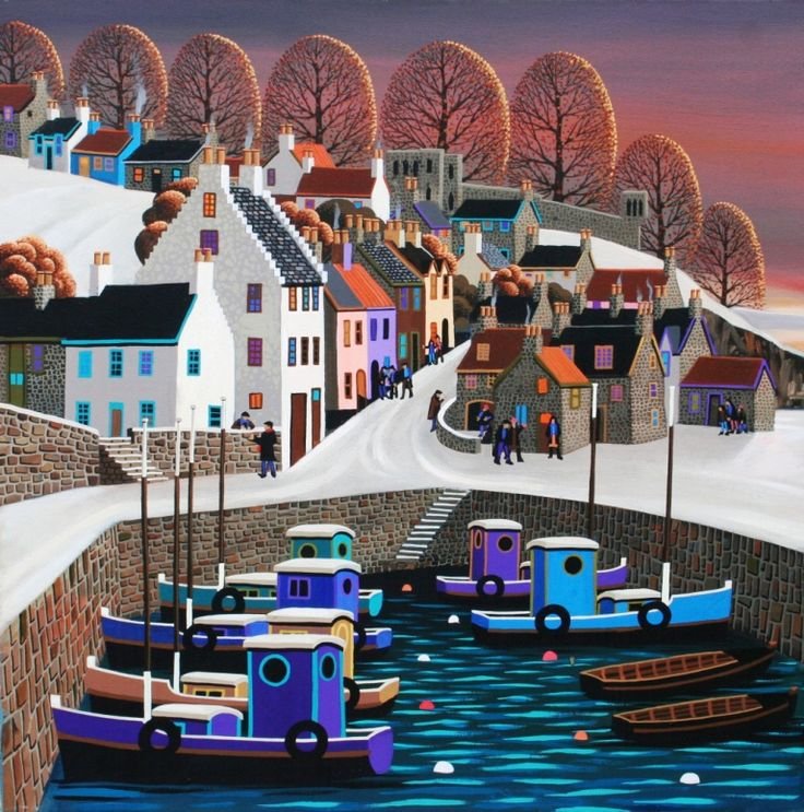 Solve Irish Art by George Callaghan jigsaw puzzle online with 64 pieces