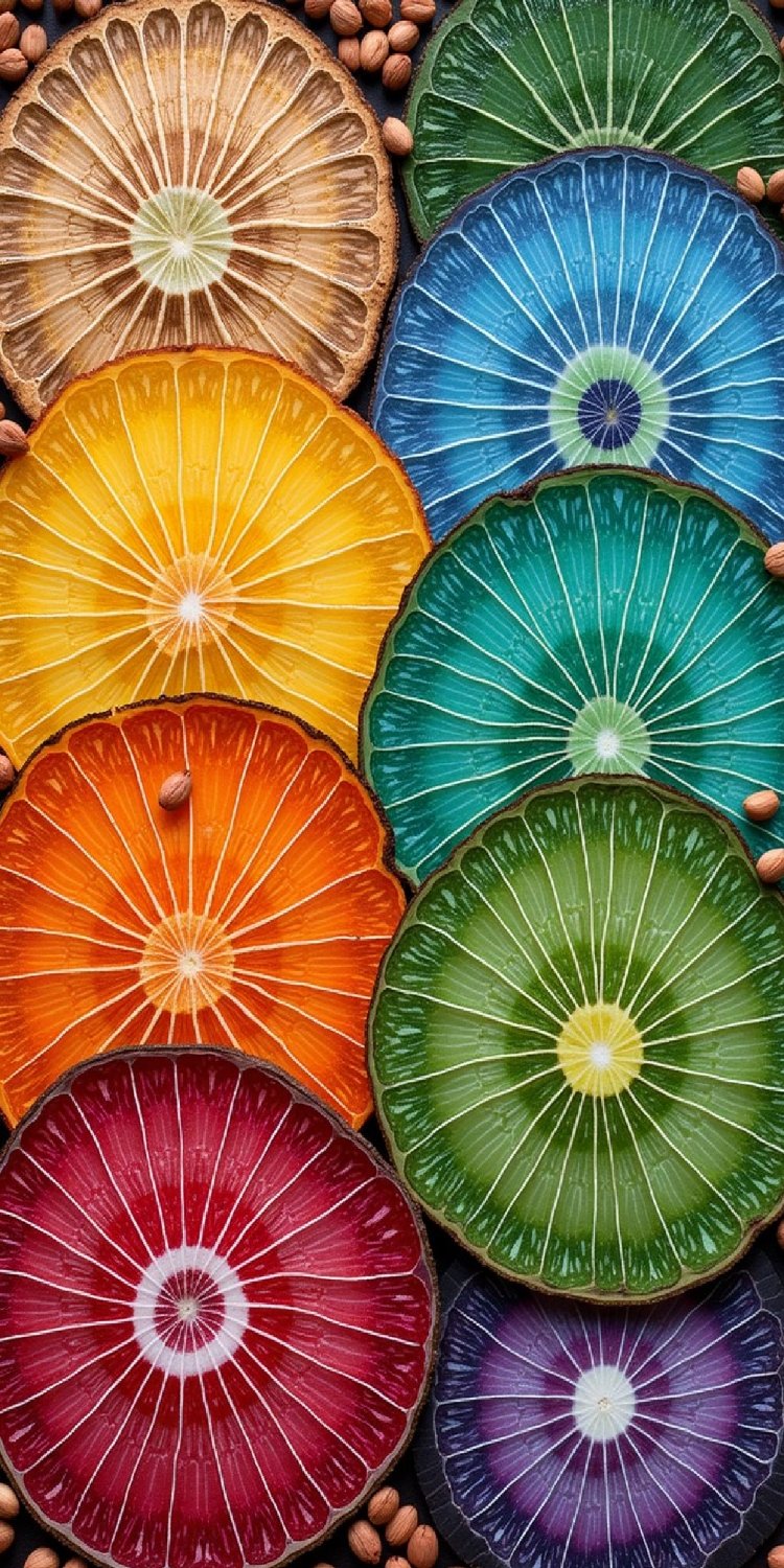 Solve slices of rainbow jigsaw puzzle online with 594 pieces