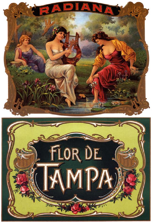 Solve Cigar Box Labels jigsaw puzzle online with 88 pieces