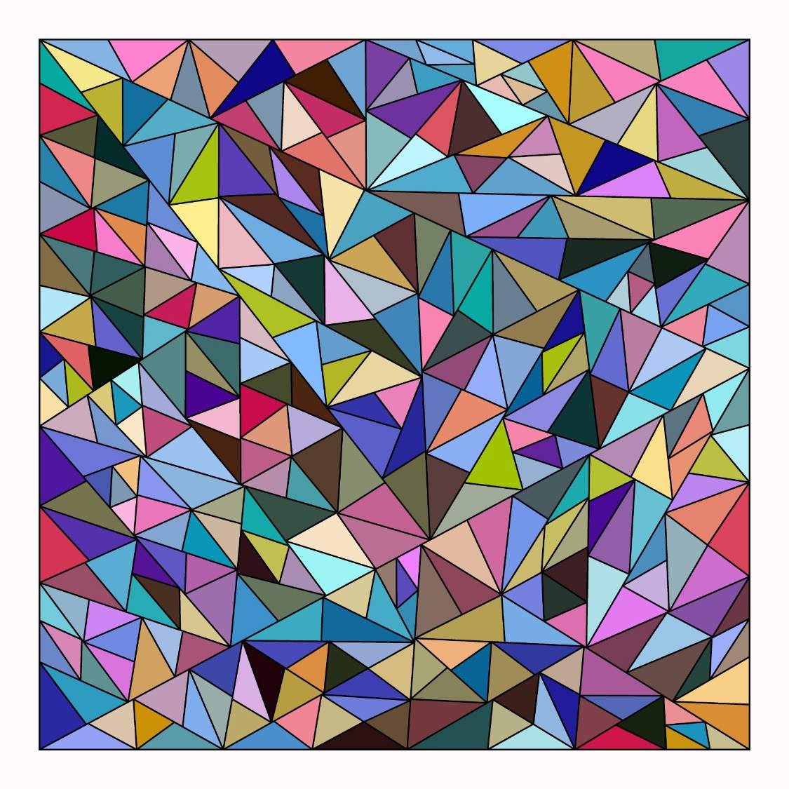 Solve 400 Triangles jigsaw puzzle online with 81 pieces