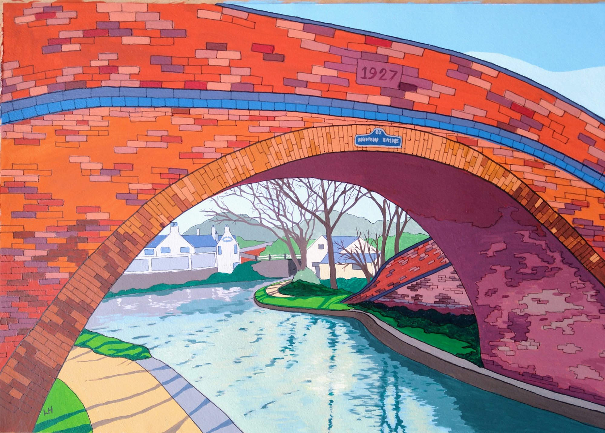 Solve Rainbow Bridge Foxton jigsaw puzzle online with 408 pieces