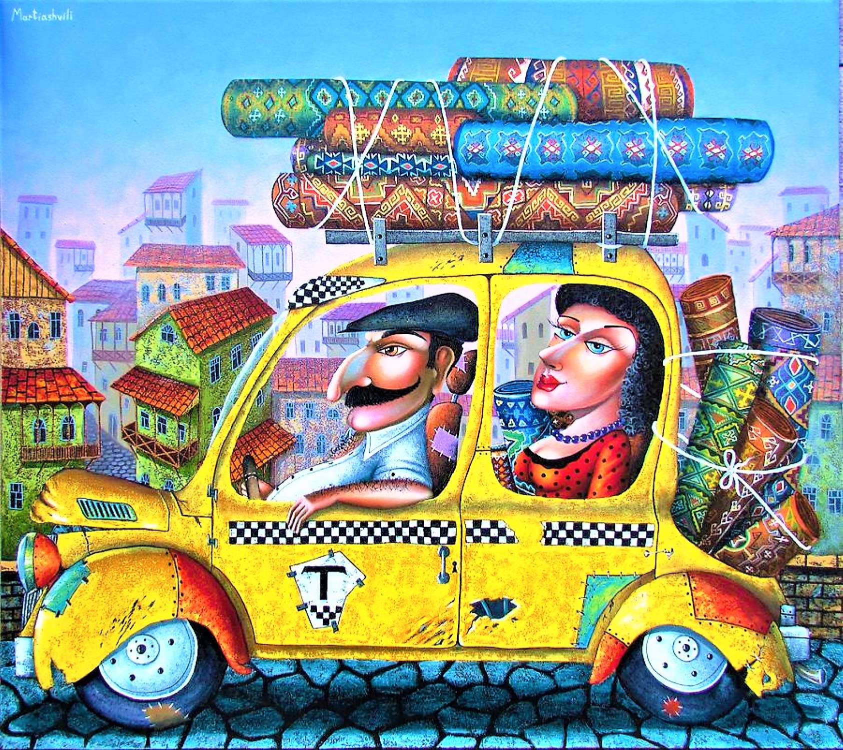 Solve Taxi Ride jigsaw puzzle online with 600 pieces