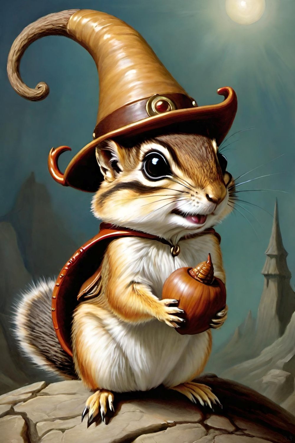 Solve Chipmunk and nut jigsaw puzzle online with 117 pieces