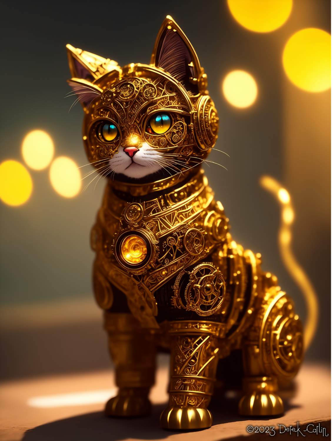 Jigsaw Puzzle | AI Doodles: Robo-Kitty | 300 pieces | Jigidi