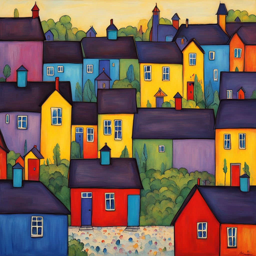 Solve Happy Homes jigsaw puzzle online with 100 pieces