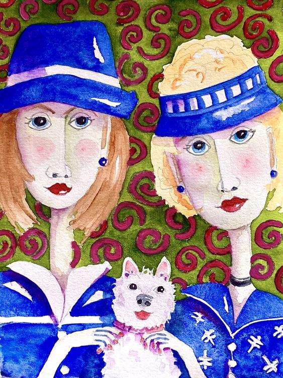 Solve Art by - Penny Day Thompson 'Lori & Mary Beth' jigsaw puzzle ...