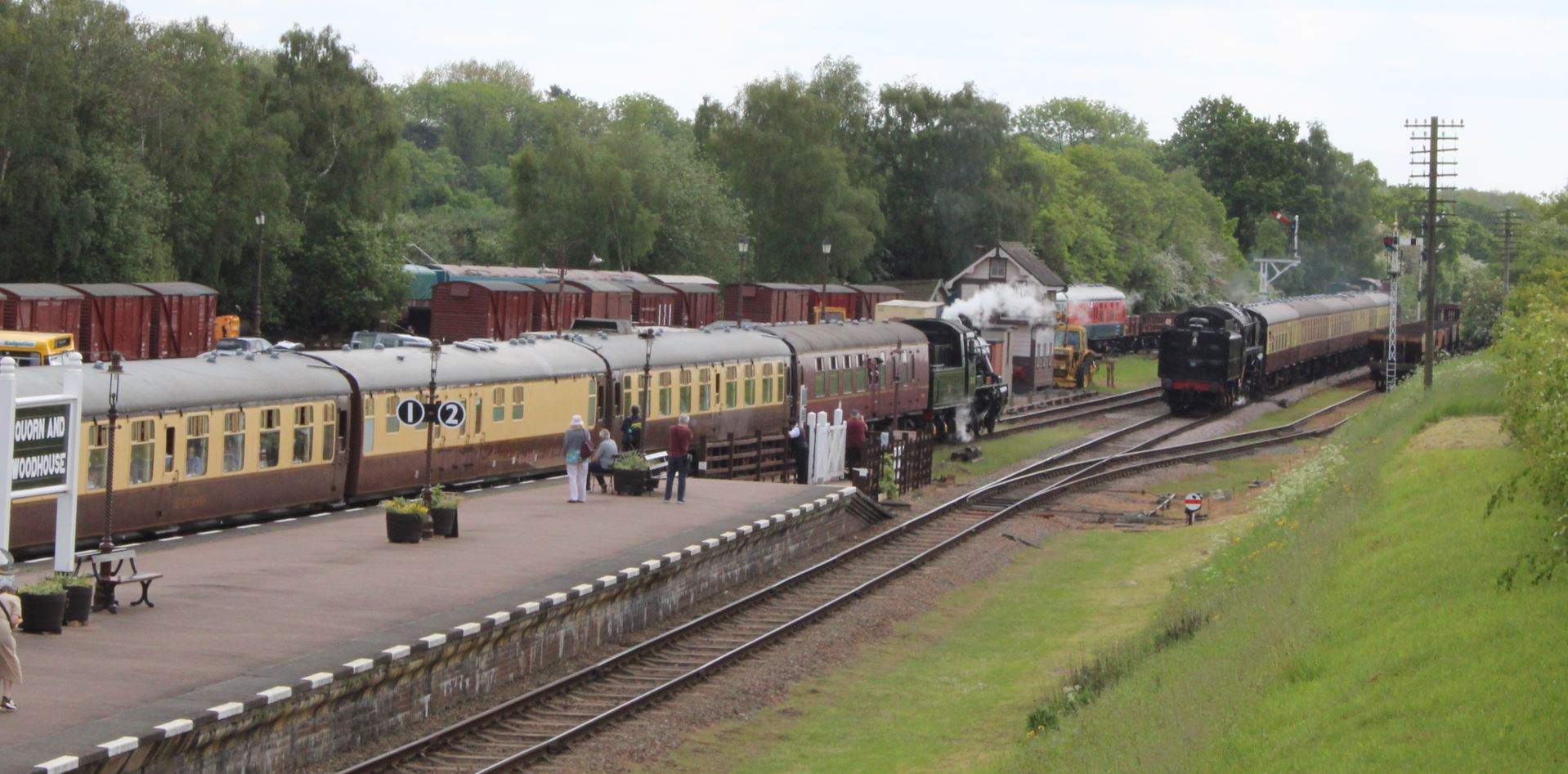 Solve BR Standard Class 2MT 78018 eases away from Quorn and Woodhouse ...