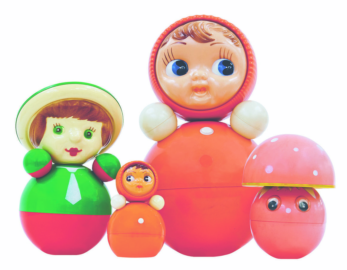 Solve Anton, Masha and Grib Nevalyashka roly-poly dolls, 1956-70s ...