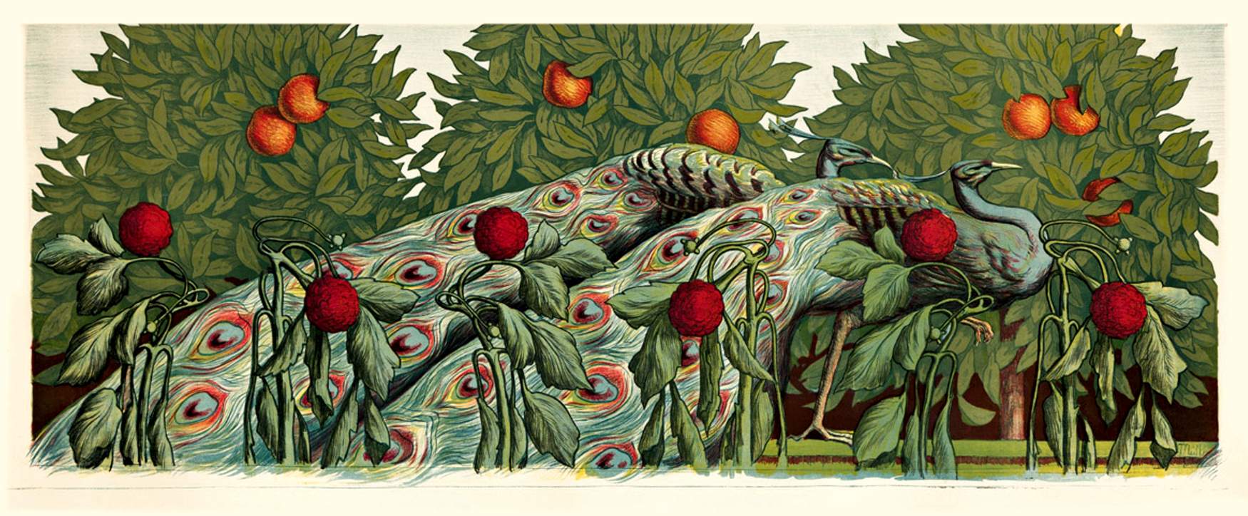 Solve Peacocks, 1901, by Alfredo Muller (French, 1869 - 1939) jigsaw ...