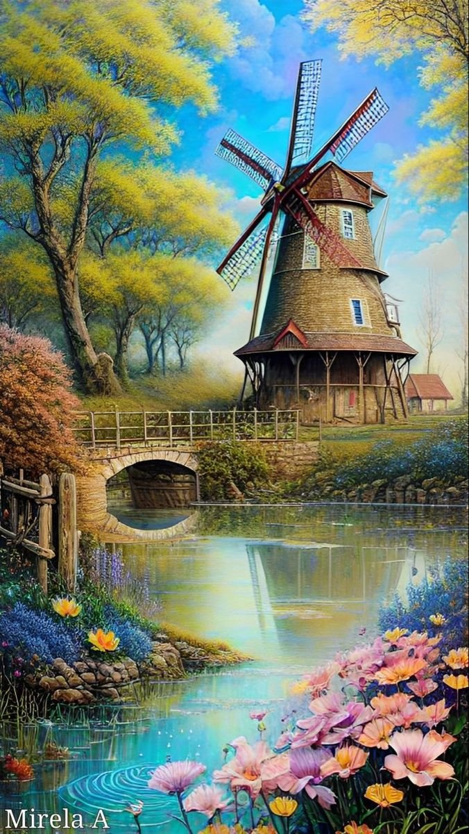 Solve Windmills 104 jigsaw puzzle online with 66 pieces