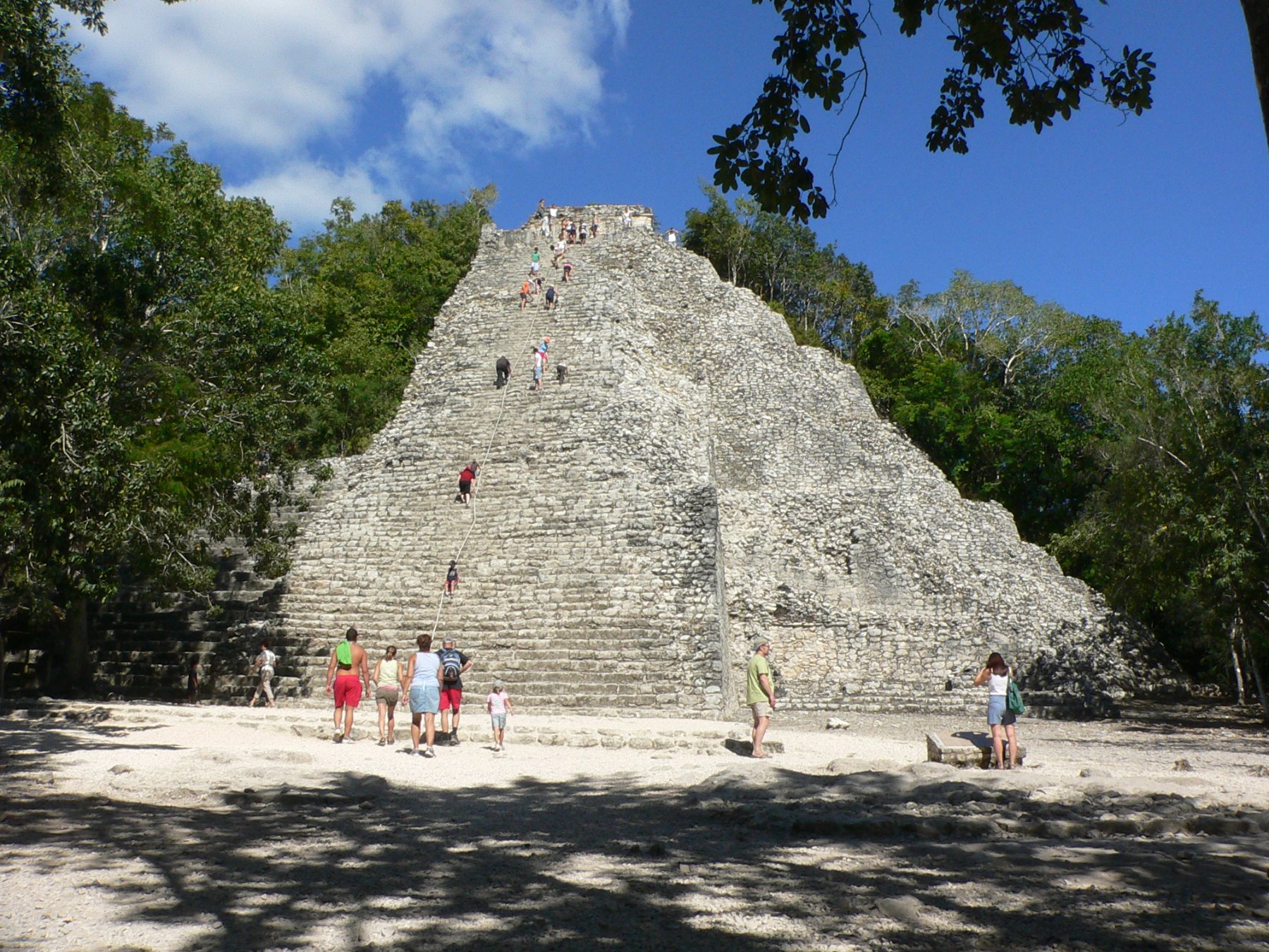 Solve Coba pyramid Mexico jigsaw puzzle online with 63 pieces