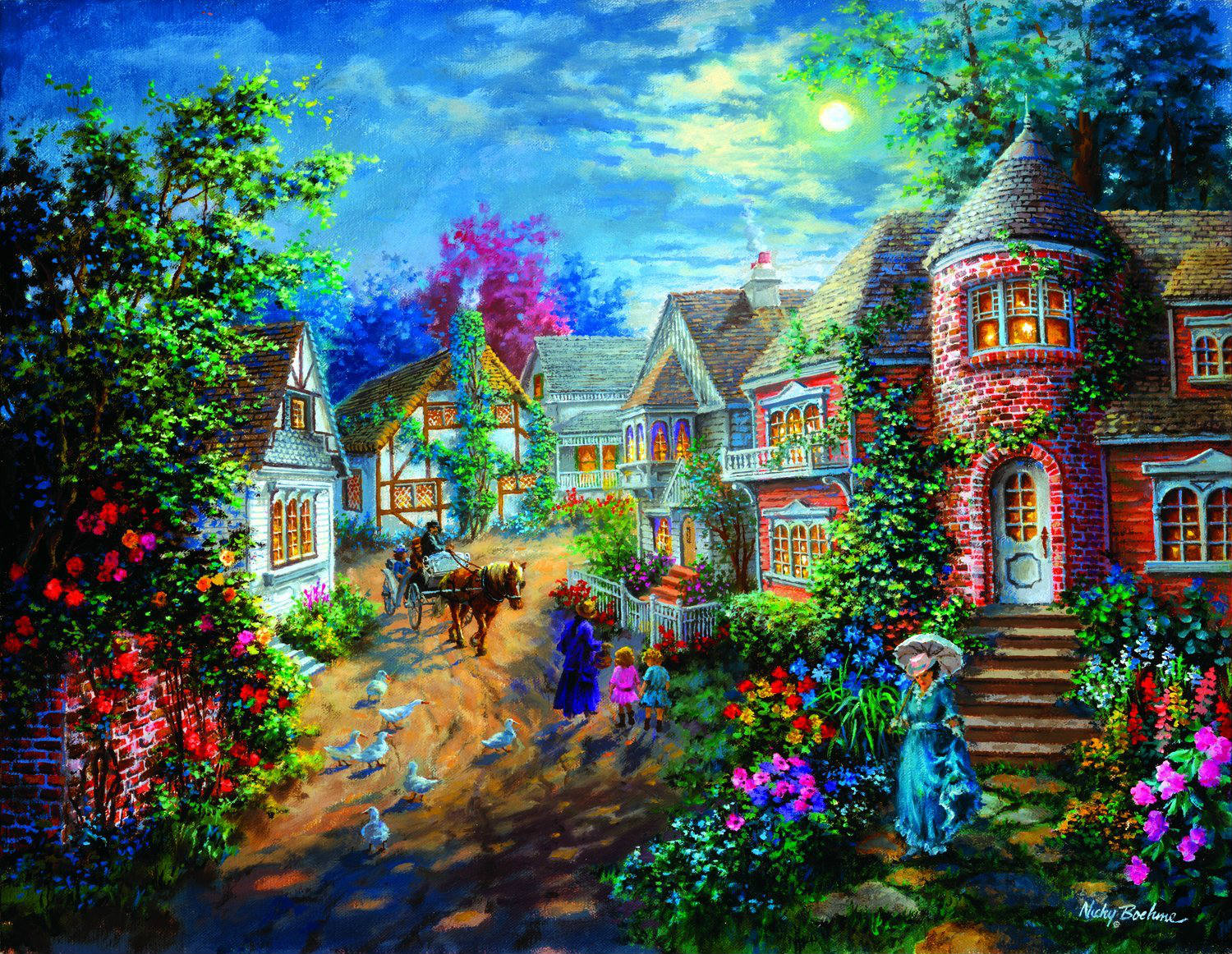 Solve moonlight-splendor-by-nicky-boehme jigsaw puzzle online with 475 ...
