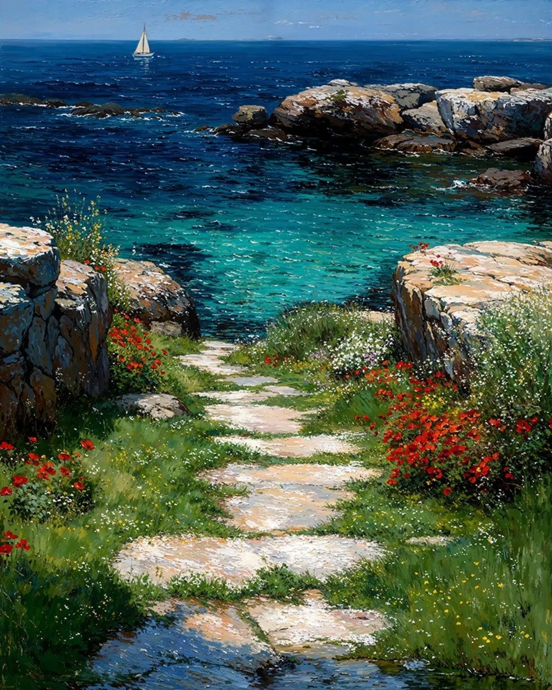 Solve Chodníček do laguny. jigsaw puzzle online with 80 pieces