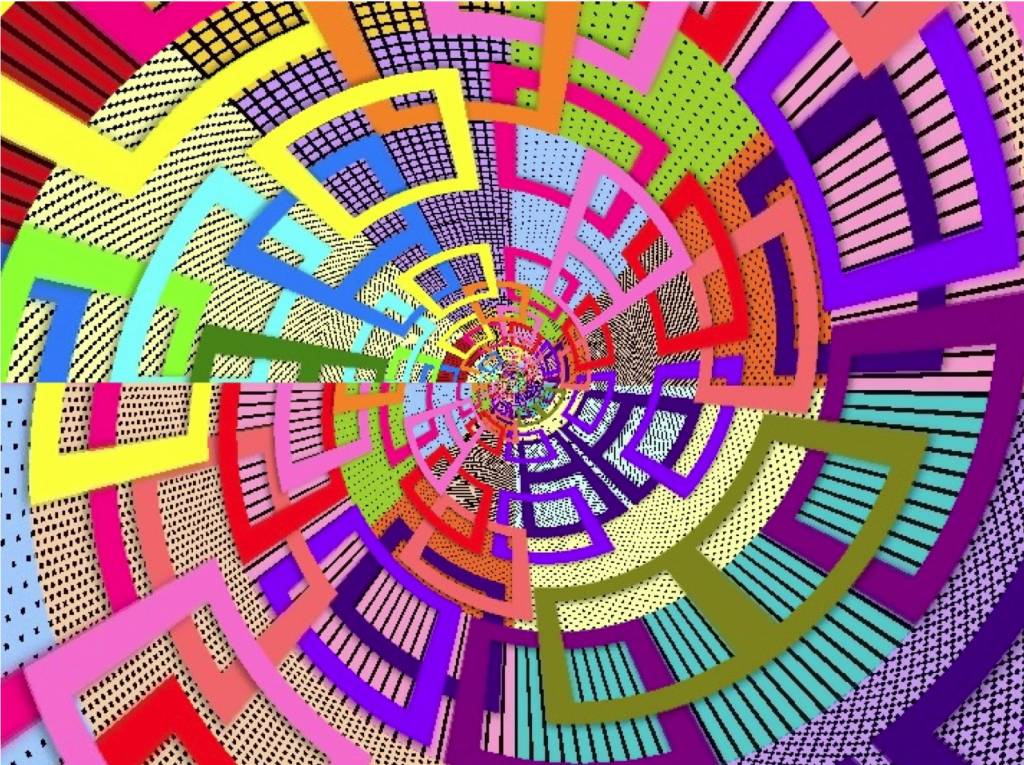 Solve spiral squares jigsaw puzzle online with 300 pieces