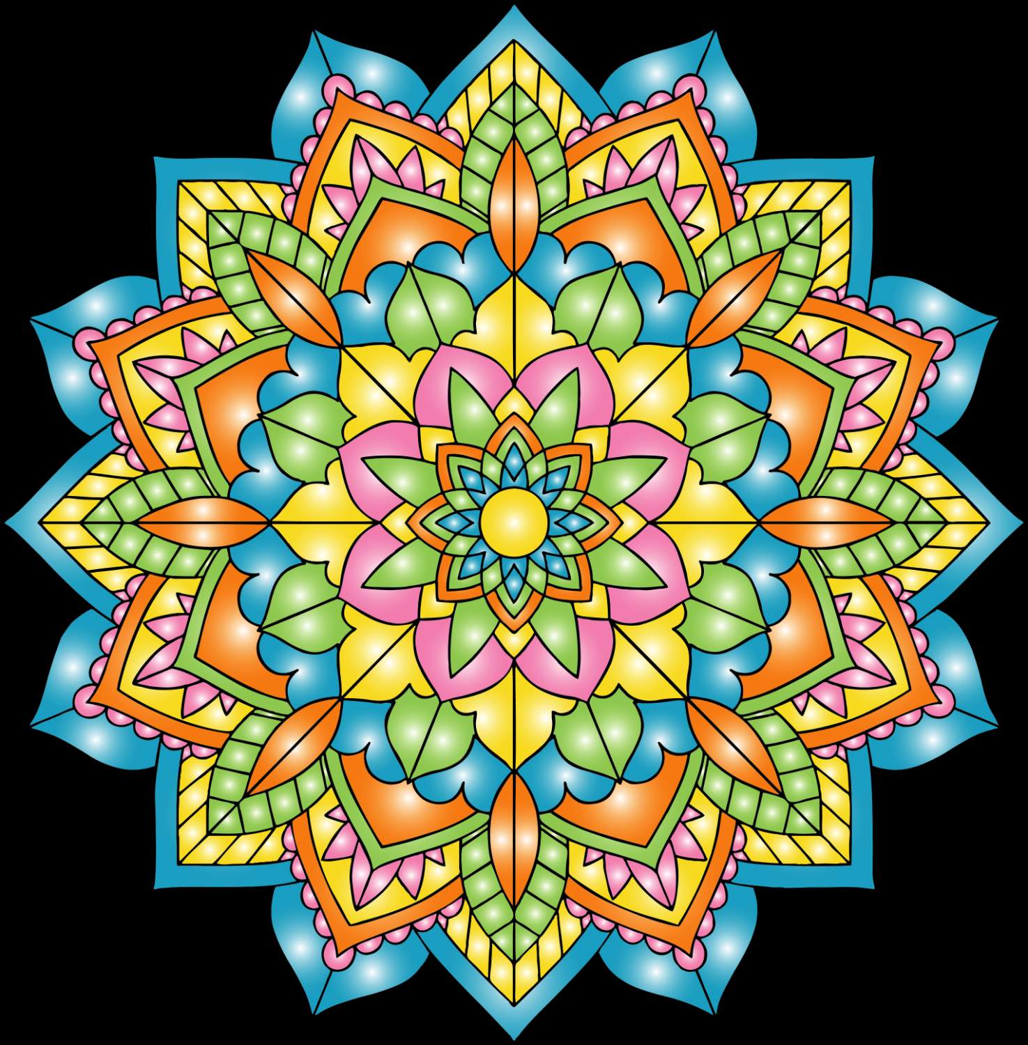 Solve mandala jigsaw puzzle online with 169 pieces