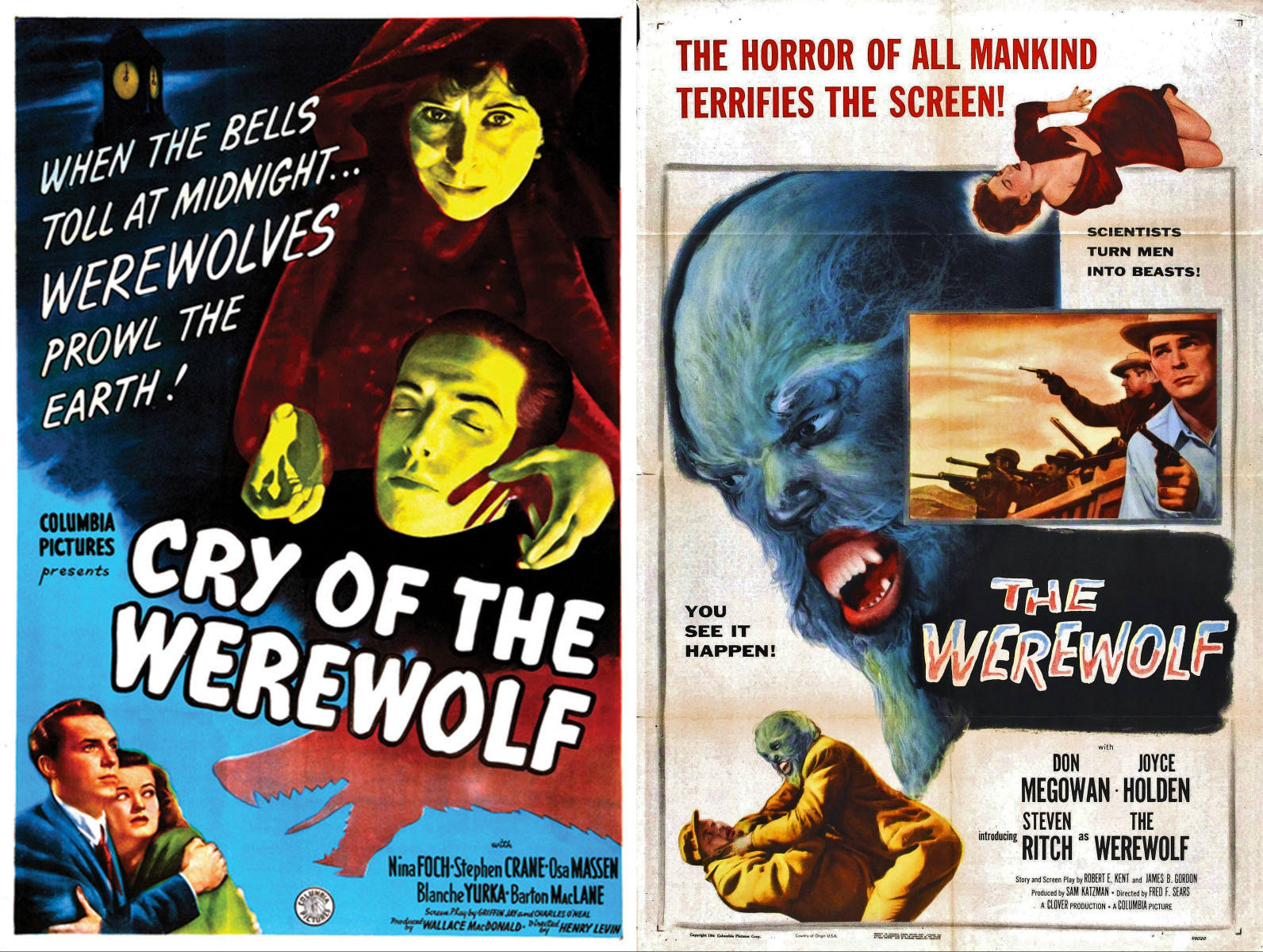 Solve Cry of the Werewolf ~ 1944 and The Werewolf ~ 1956 jigsaw puzzle ...