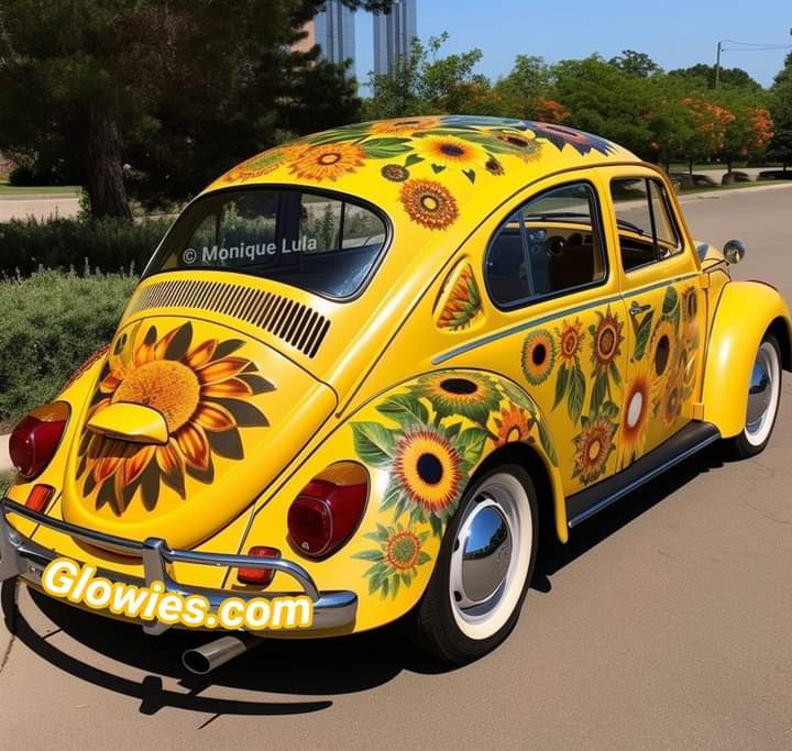 Solve Happy hippy car jigsaw puzzle online with 25 pieces