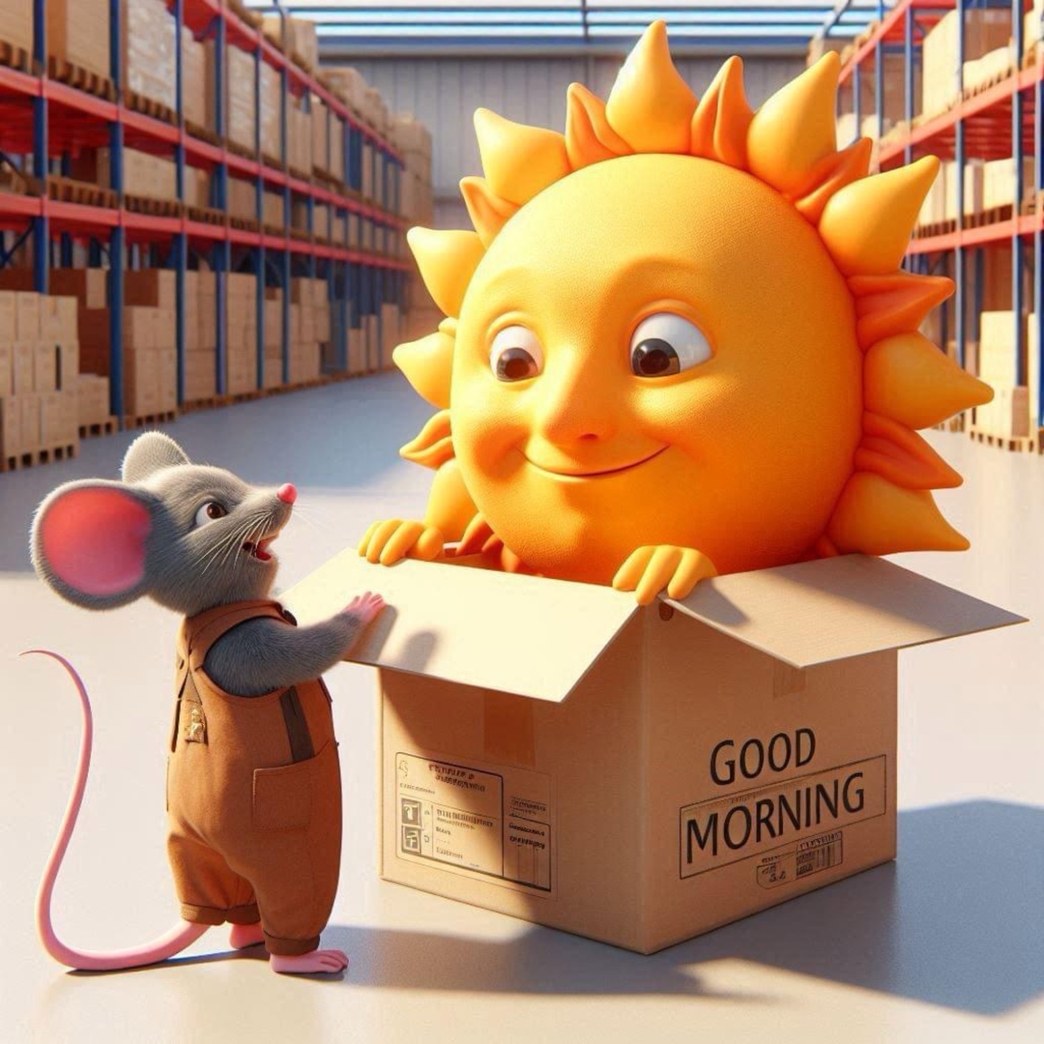 Solve Sun Popping Out jigsaw puzzle online with 64 pieces