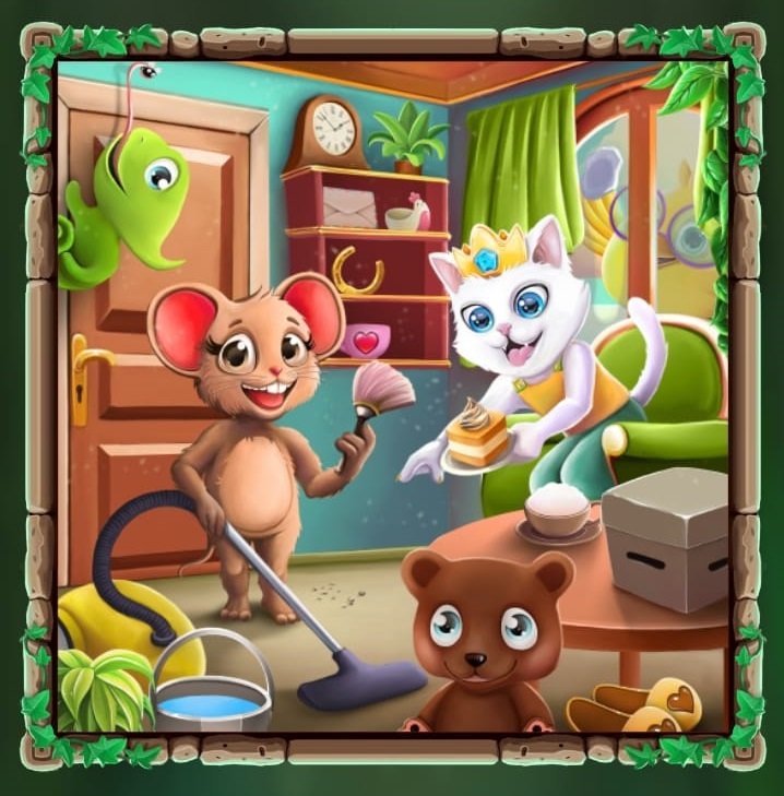 Solve Royal Puzzle - Doing the housework jigsaw puzzle online with 64 ...