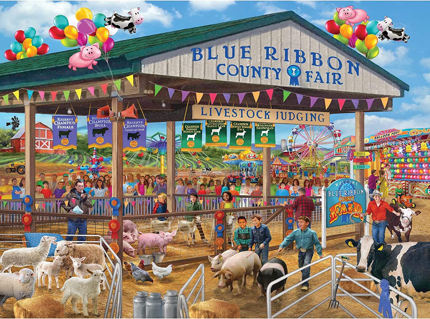Solve Blue Ribbon County Fair jigsaw puzzle online with 500 pieces