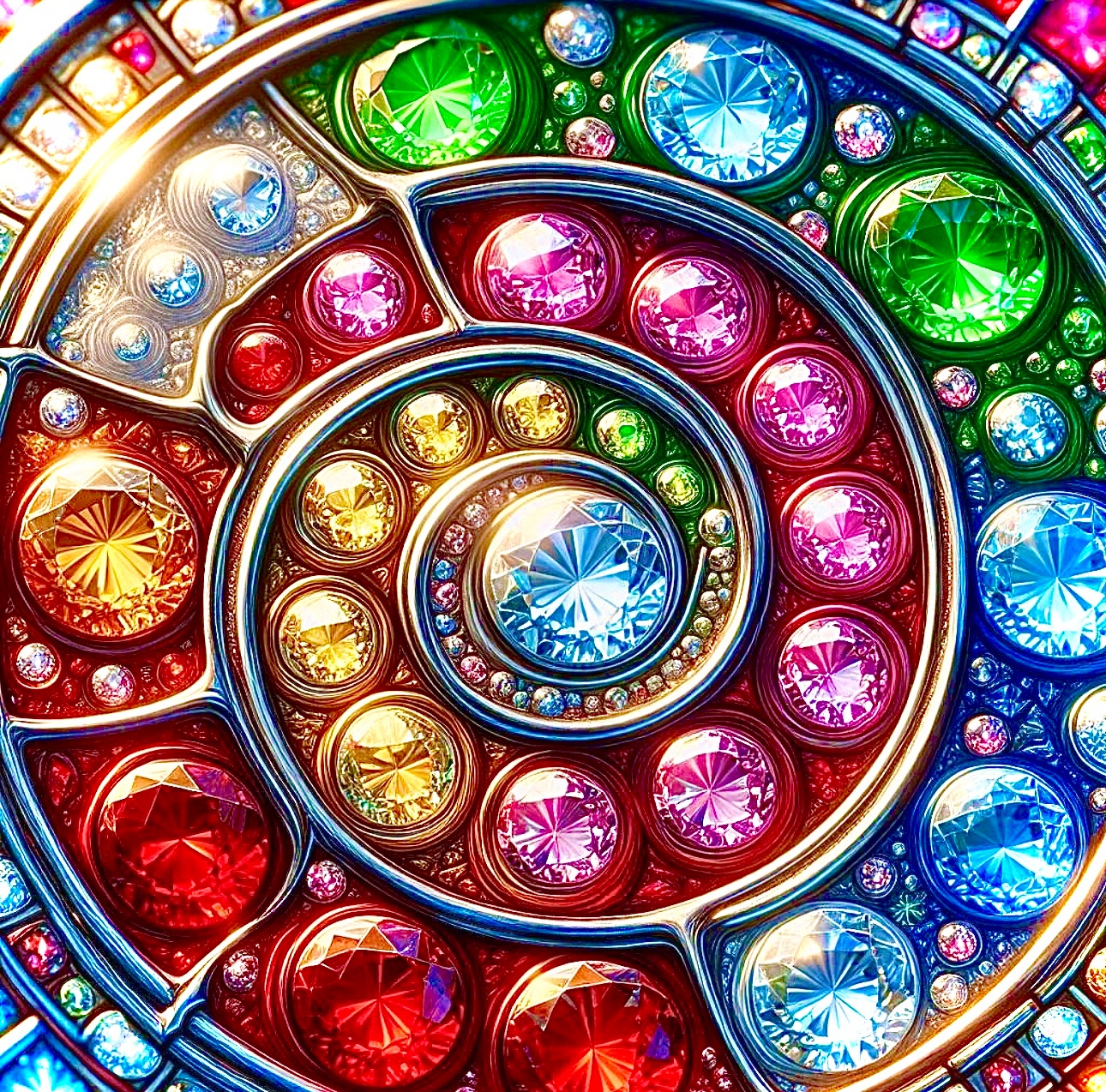 Solve Bling it to the Centre jigsaw puzzle online with 64 pieces