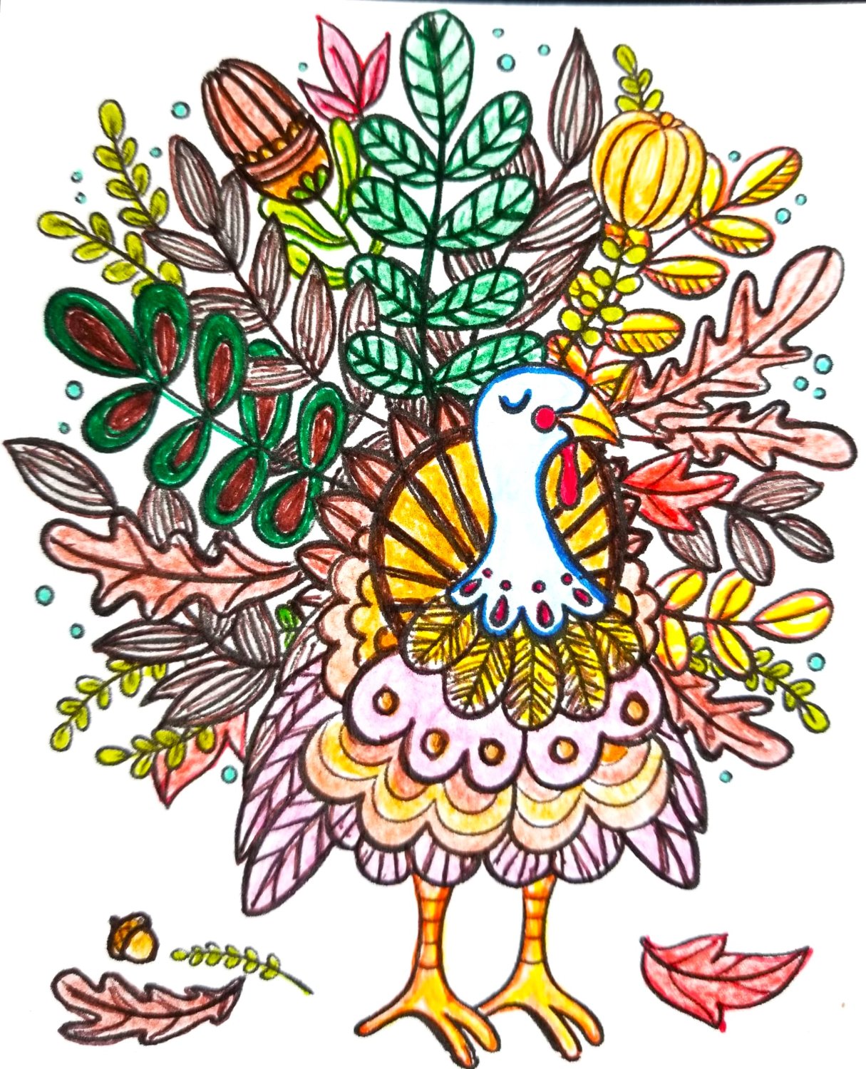 Solve Glorious Thanksgiving Turkey Gobble-Gobble jigsaw puzzle online ...
