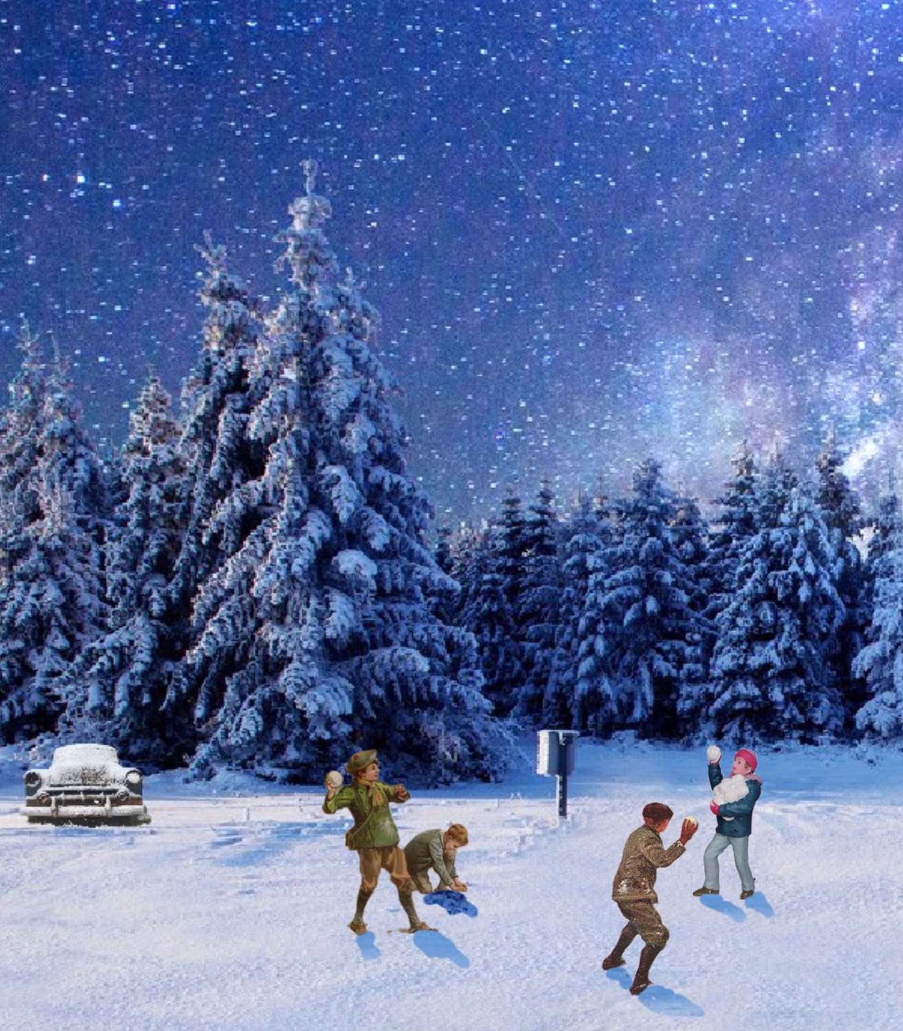 Jigsaw Puzzle | 99 pieces | snowball fight | Jigidi