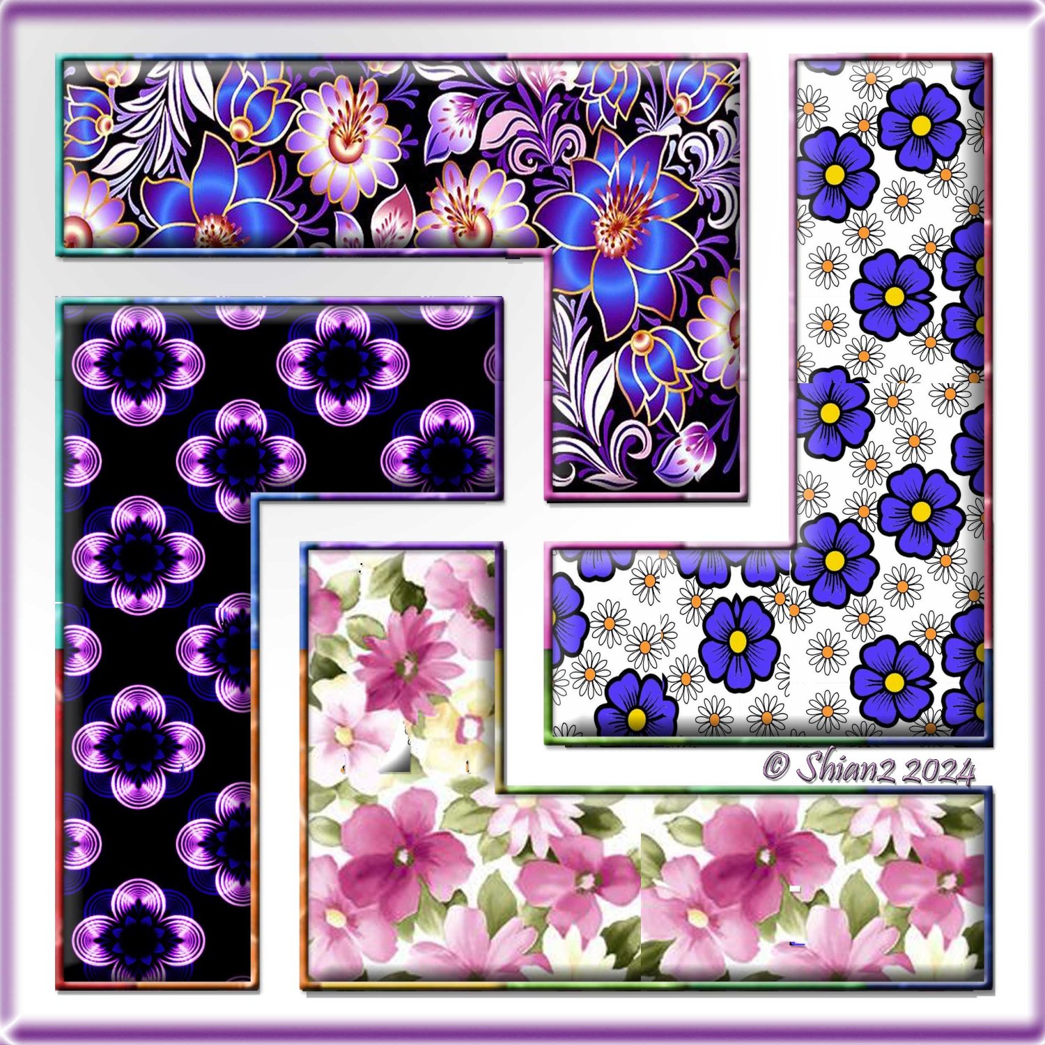 Solve Patterns On Pattern jigsaw puzzle online with 196 pieces
