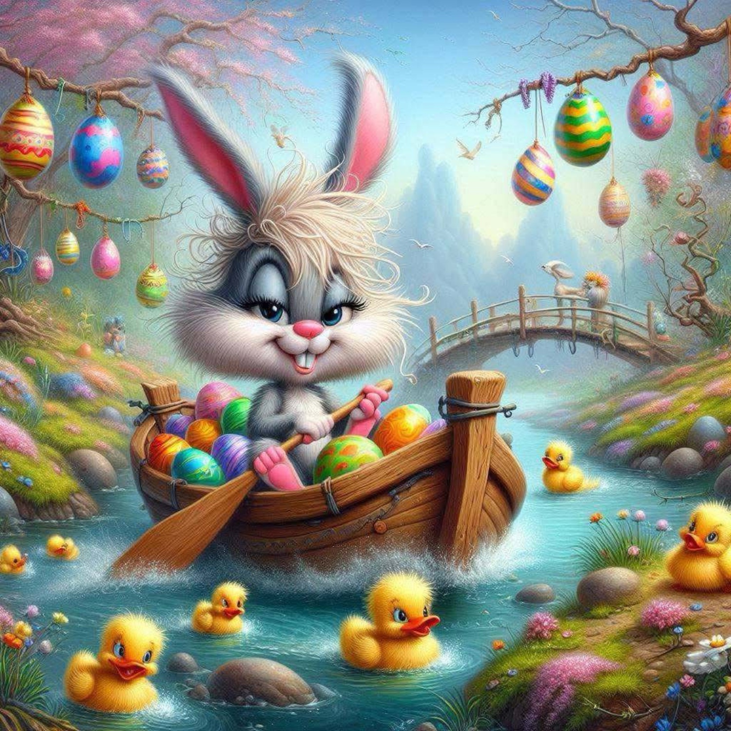 Solve Hiding The Eggs jigsaw puzzle online with 64 pieces