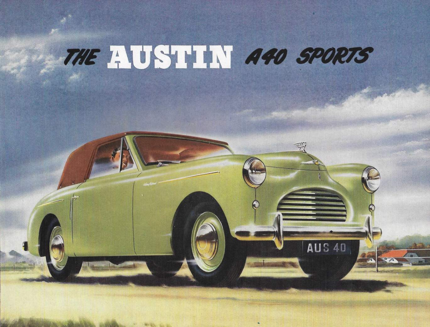 Solve Austin A40 Sports 1951 brochure front page. jigsaw puzzle online ...