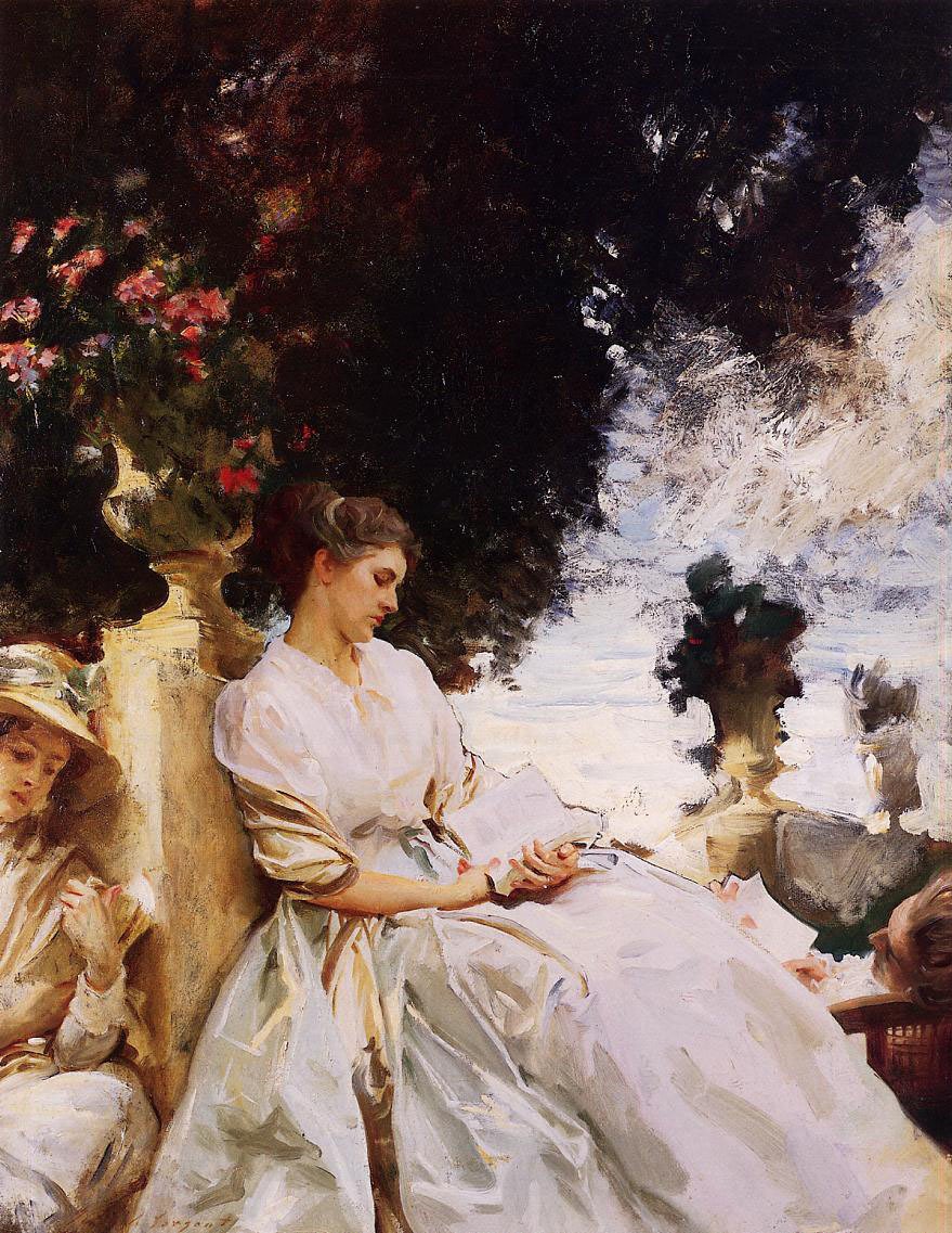 Solve In the Garden, Corfu, 1909, John Singer Sargent jigsaw puzzle ...