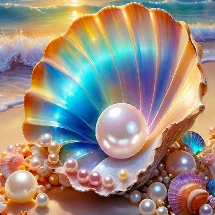 Solve Pearly Shells jigsaw puzzle online with 81 pieces