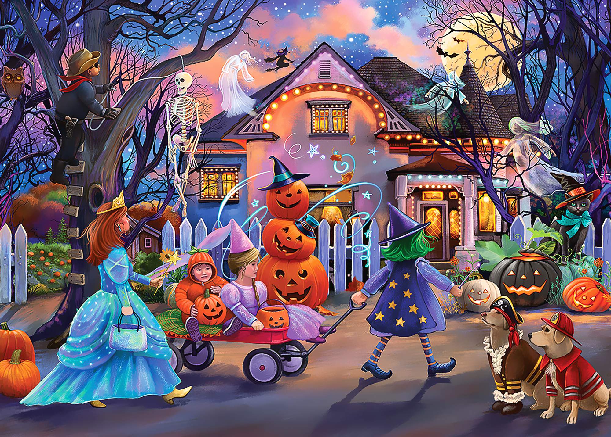 Solve Halloween Trick or Treat jigsaw puzzle online with 352 pieces