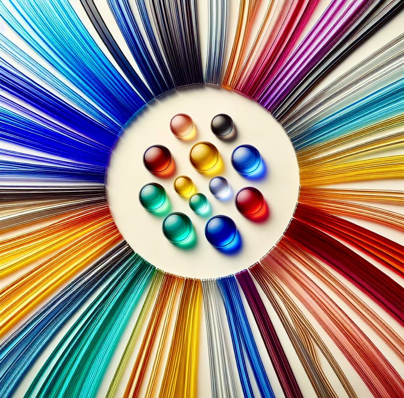 Solve Circle String Centre jigsaw puzzle online with 100 pieces
