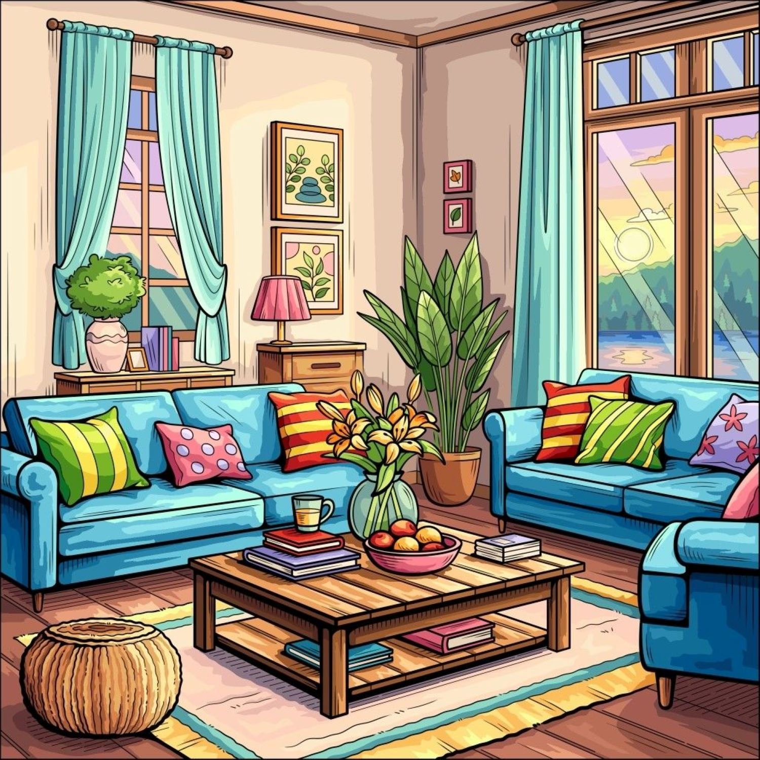 Solve Living Spaces Series jigsaw puzzle online with 306 pieces