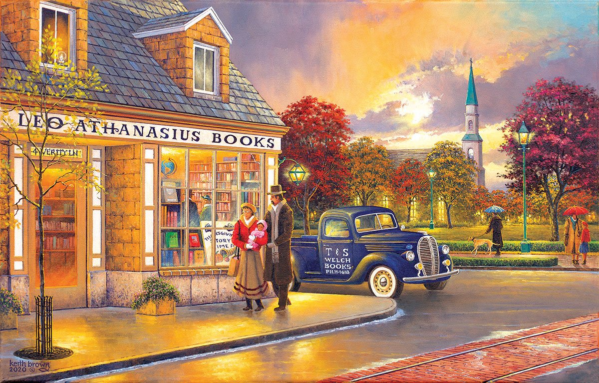 Solve Leo's Bookshop jigsaw puzzle online with 280 pieces