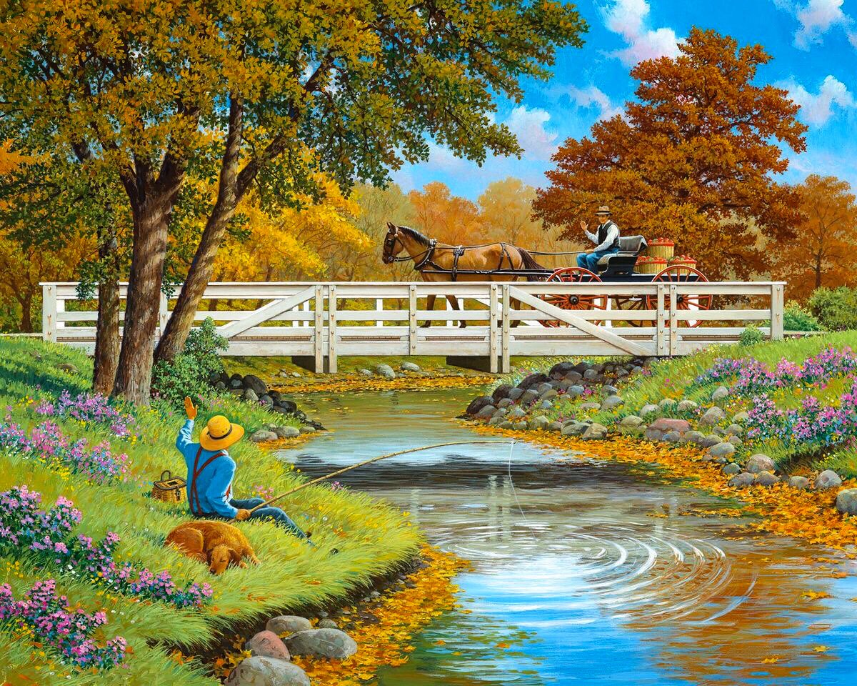 Solve Howdy, Neighbor jigsaw puzzle online with 130 pieces