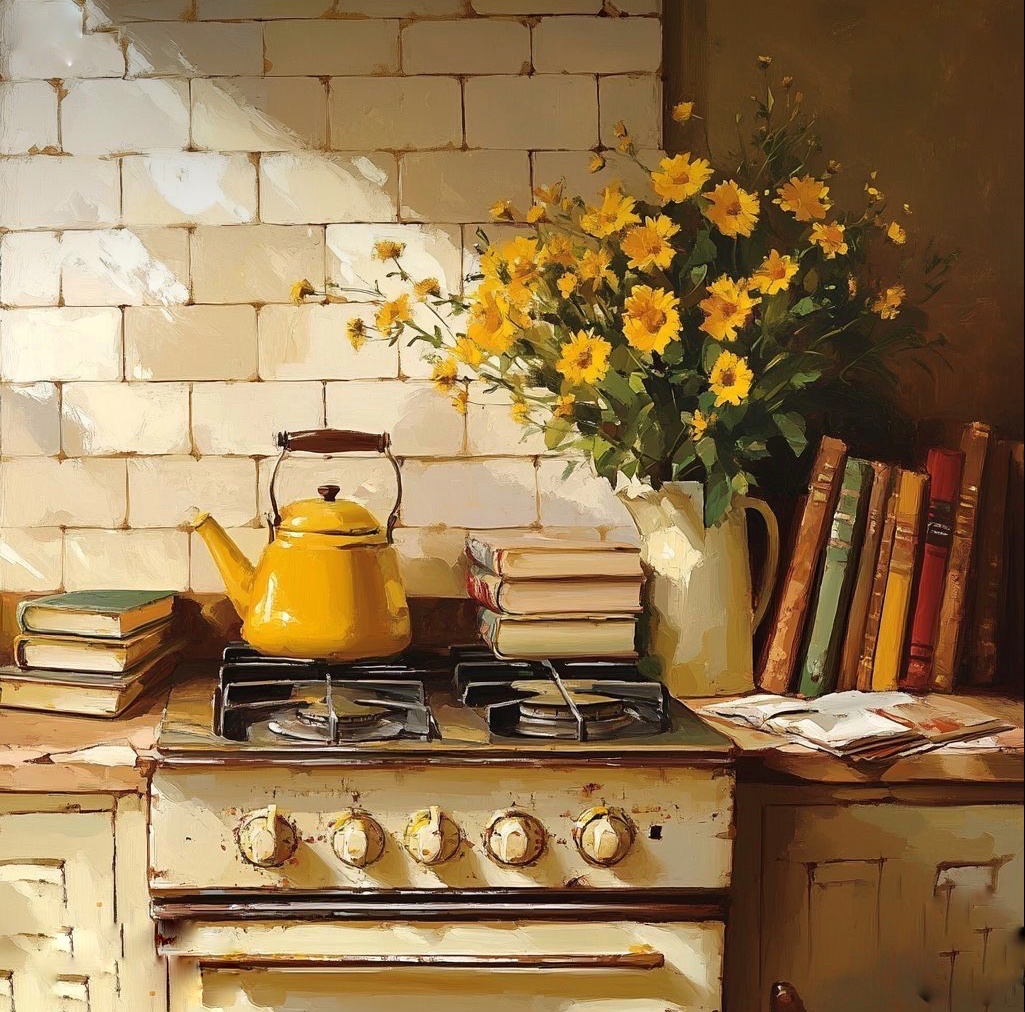 Solve Cook books on the cook top jigsaw puzzle online with 196 pieces